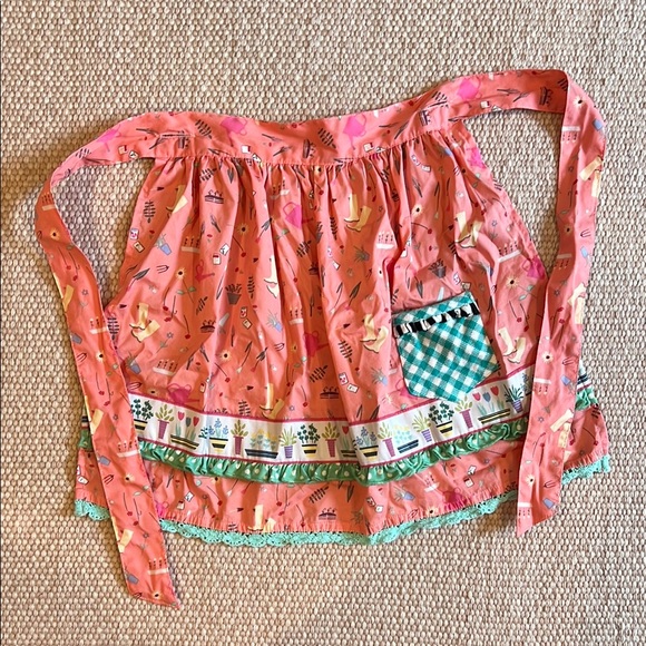 Matilda Jane | Accessories | Matilda Jane Kids Apron Coral And Green ...
